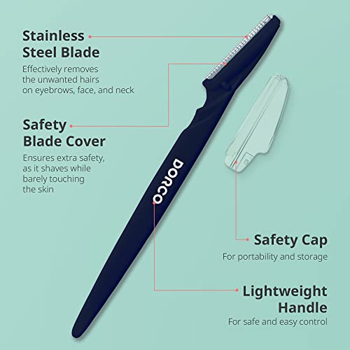 DORCO Line-Up Razor - The Ultimate Men's Grooming Tool for a Smooth and Refined Look (3 blades) Good for Valentine Gift