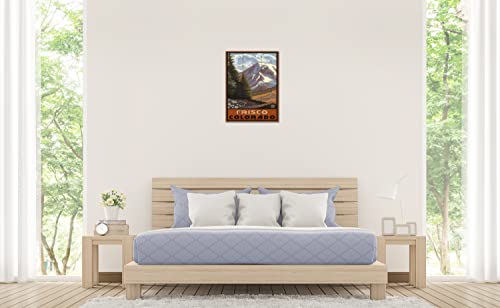Frisco Colorado Springtime Mountains Wood Art Print from Travel Artwork by Artist Paul A. Lanquist 18" x 24"