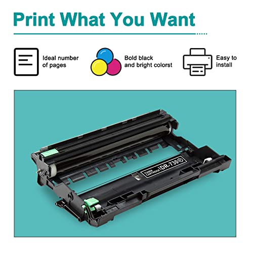 Drum Unit DR-730 Black : NUCALA Compatible DR730 Drum Unit Replacement for Brother MFC-L2710DW MFC-L2750DW MFC-L2750DWXL HL-L2350DW HL-L2370DW/DWXL PrinterĀ - 1 Pack