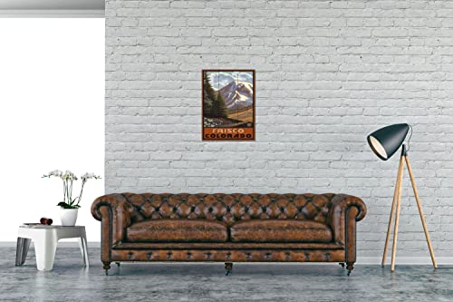 Frisco Colorado Springtime Mountains Wood Art Print from Travel Artwork by Artist Paul A. Lanquist 18" x 24"