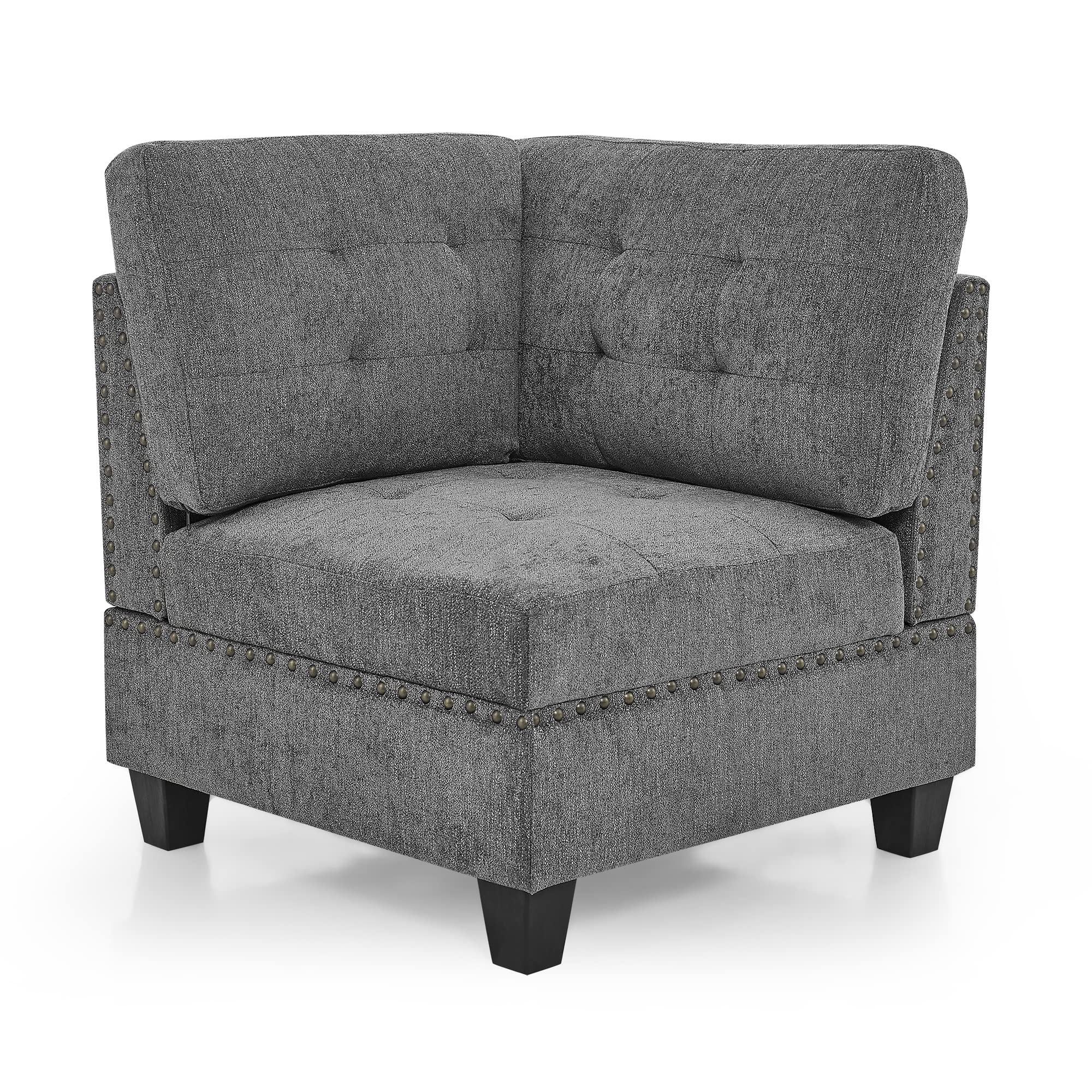 Free Combination Sectional Sofa Oversized Reversible Modular Couch U Shaped Corner Sofá Upholstered Deap Seat Sleeper Couches Bed with Storage for Living Room Spacious Space,4 Single Chairs,2 Corners