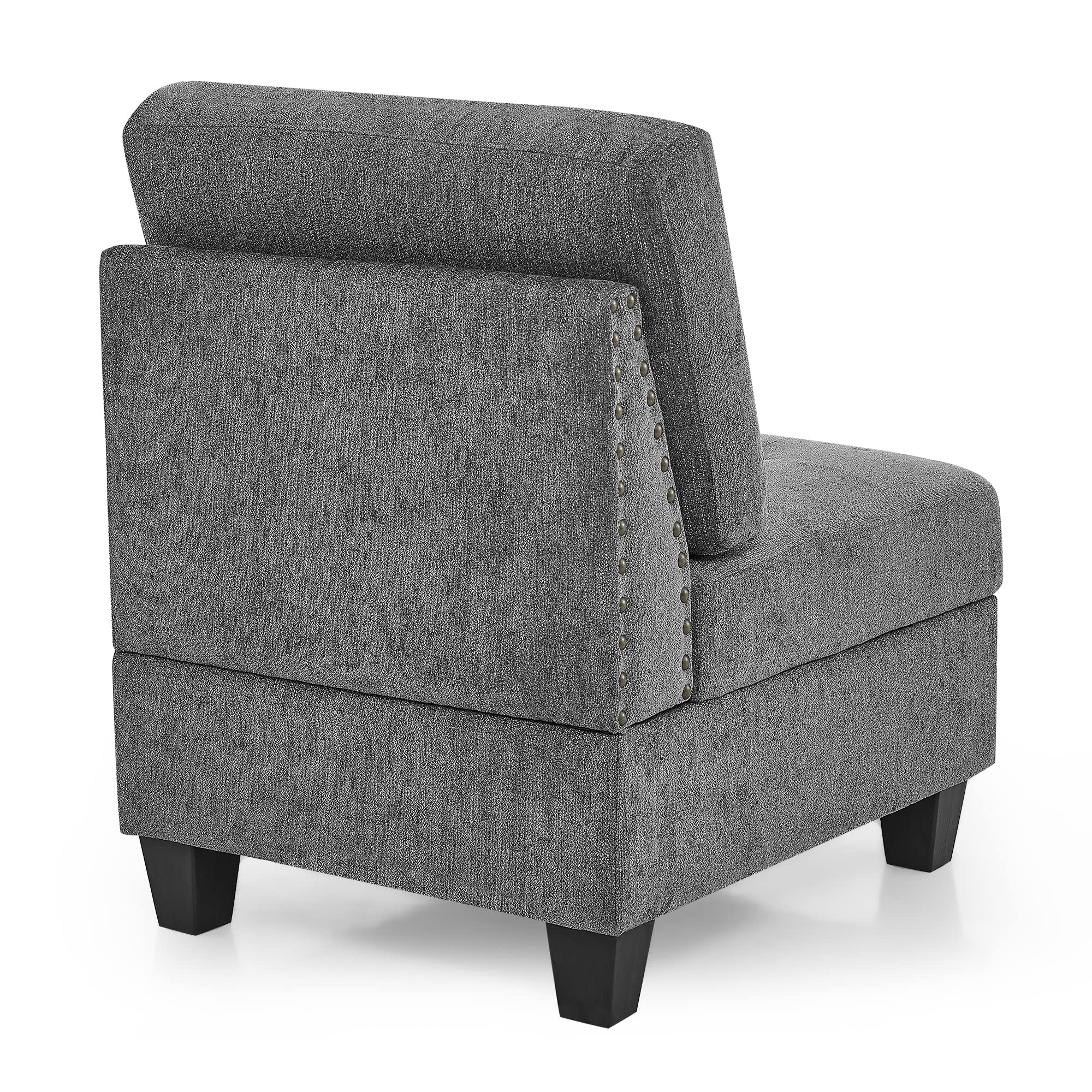 Free Combination Sectional Sofa Oversized Reversible Modular Couch U Shaped Corner Sofá Upholstered Deap Seat Sleeper Couches Bed with Storage for Living Room Spacious Space,4 Single Chairs,2 Corners