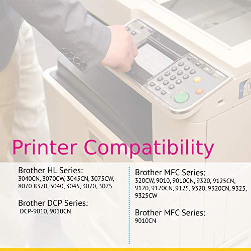 CS Compatible Toner Cartridge Replacement for Brother TN210 TN-210 TN210BK Black HL-3075CW 3040CN 3045CN DCP-9010CN 8070 8370 3070 MFC-9010CN 9125CN 9325CW 9120CN 9320CW 9320CN