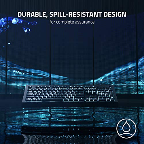 Razer Cynosa V2 Gaming Keyboard: Customizable Chroma RGB Lighting - Individually Backlit Keys - Spill-Resistant Design - Programmable Macro Functionality - Dedicated Media Keys (Renewed)