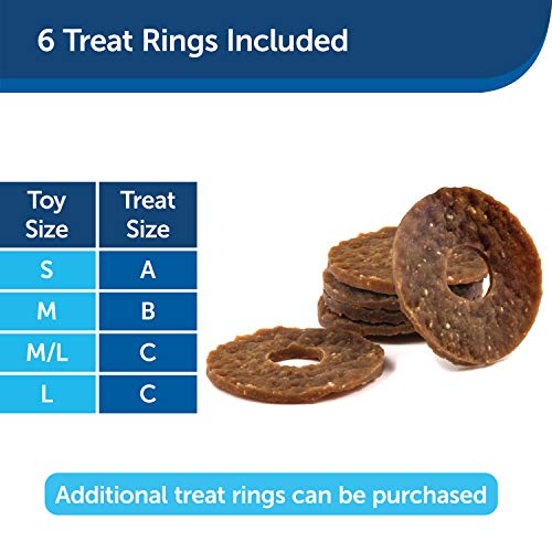 PetSafe Busy Buddy Bouncy Bone - Treat-Holding Toys for Dogs - Scented for Enhanced Sensory Stimulation - Rigorously Tested Ingredients - For Aggressive Chewers - Treat Refills Available - Purple, M/L