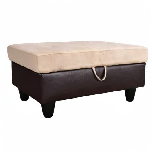 SIENWIEY Beige Sectional Couch for Living Room Set, 105 Inch Sectional Sofa L Shaped Couch with Storage Ottoman/Microfiber Fabric/Facing Left Chaise