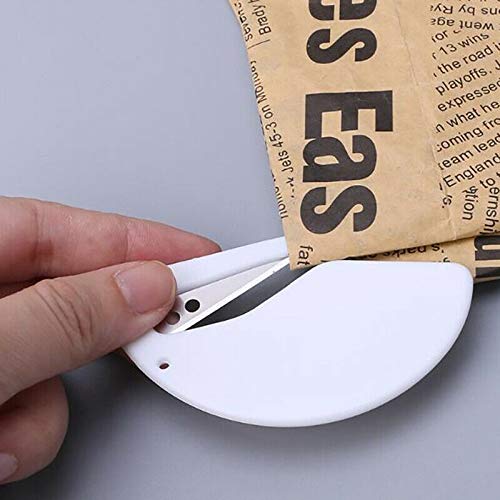 3 Pcs Letter Opener Slitter for Letter Openers with Blade for Envelope, Package, Paper Cut, Safe Mail Opener, Letter Opener Envelope Slitter, Red, Black and White