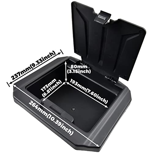 SAUTVS Center Console Dash Storage Box for Polaris RZR PRO XP/PRO R/Turbo R, Center Compartment Box Storage Bin for Polaris RZR PRO XP/ XP4 2020-2023, RZR PRO R/Turbo R 2022 2023 Accessories
