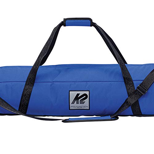 K2 Snow Unisex - Adults Double Padded Ski Bag, Unisex – Adults, Ski Bag., 20E5001, Blue, 175cm (Size 4.5)