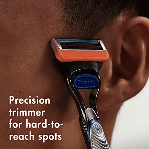 Gillette Fusion5 Mens Razor Blade Refills, 4 Count, Lubrastrip for a More Comfortable Shave
