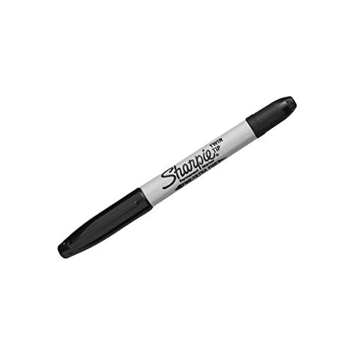 SHARPIE® Twin-Tip Permanent Markers, Black, Pack Of 4