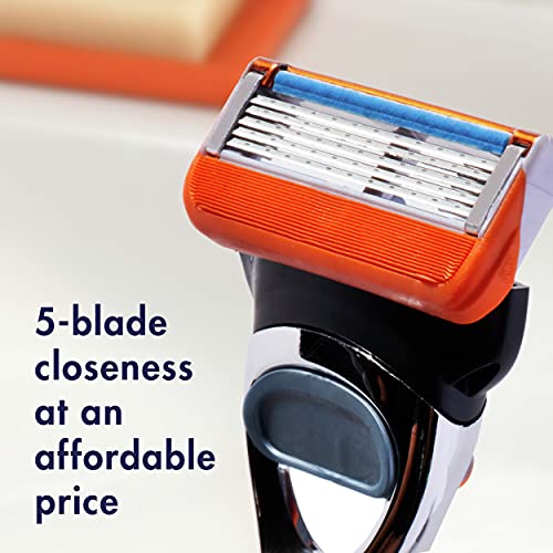 Gillette Fusion5 Mens Razor Blade Refills, 4 Count, Lubrastrip for a More Comfortable Shave