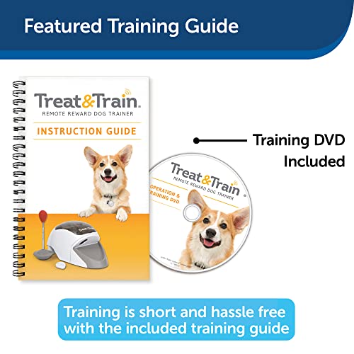 PetSafe Treat & Train - Remote Treat Dispensing Dog Training System, Positive Reinforcement, Calm Behavior, Distraction Avoidance, Includes Training DVD, Target Wand & Remote, For Dogs 6 Months & Up