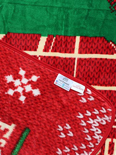 The Northwest Company National Lampoon's Christmas Vacation Griswold Family Tree Chopping Micro Raschel Throw Blanket 48" x 60"