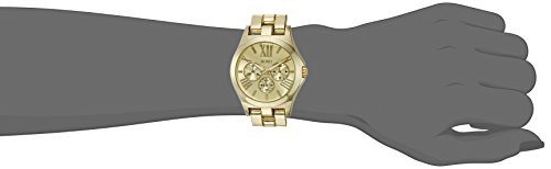 XOXO Women's Gold-Tone Analog Watch – 36mm Case with Roman Numerals, Multifunctional Subdials, and Polished Bracelet – Elegant Quartz Timepiece for Everyday Wear