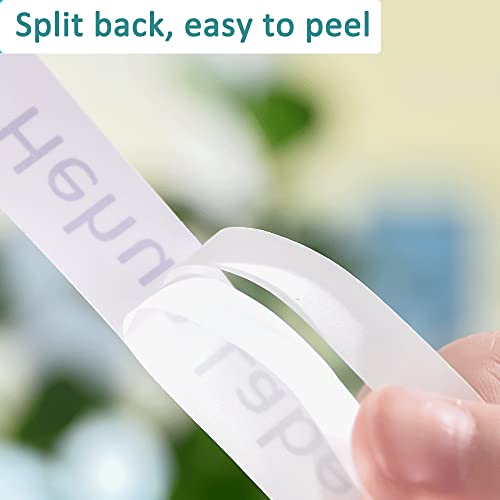Hehua Compatible Label Tape Replacement for Brother P-Touch Label Maker Tape TZe-241 TZe241 TZ-241 TZe Tape 18mm 0.7 Laminated White for Ptouch PTD400 PTD600 PTP750W PT1880 (Black on White, 4 Pack)