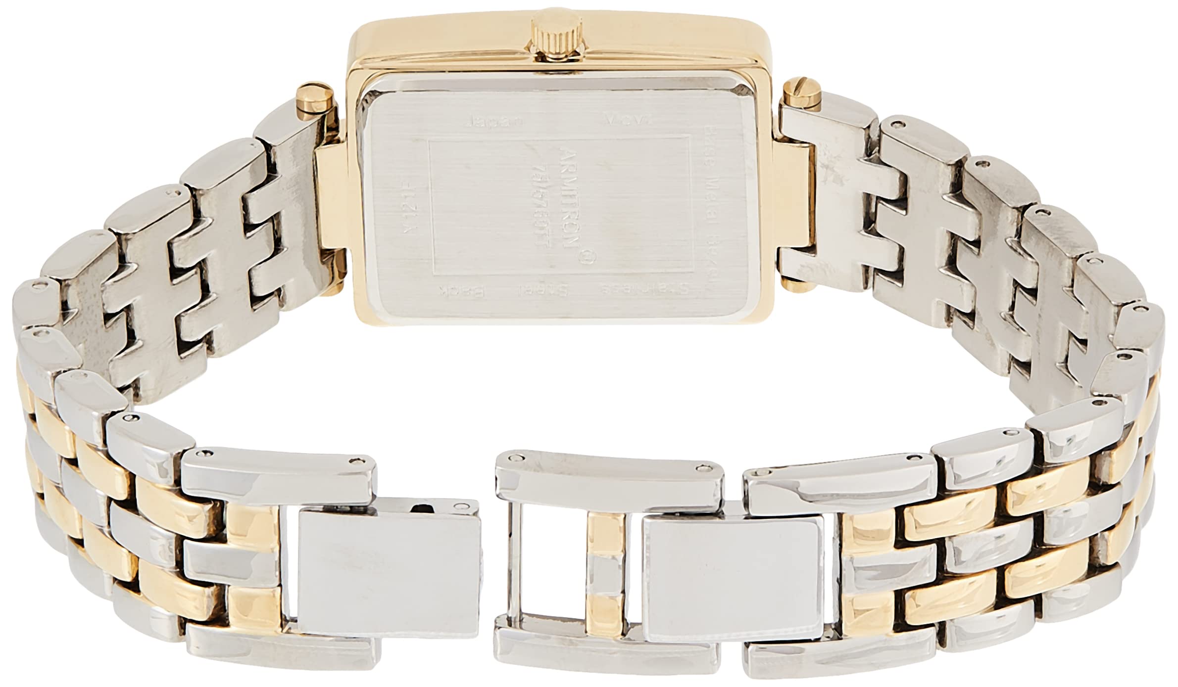 Armitron Women's Rectangular Genuine Diamond Dial Bracelet Watch, 75/5769