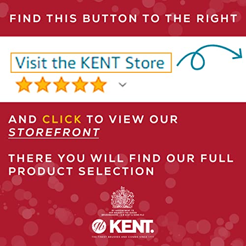 Kent SPC82 Salon-Style Dressing Cutting Comb with Fine Teeth - Tail Comb Professional Barber Haircut Comb for Styling and Teasing for All Hair Types - Kent Quality Handmade Barber Supplies