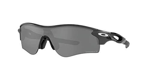 Oakley Men's OO9206 Radarlock Path Low Bridge Fit Rectangular Sunglasses, Hi Res Carbon/Prizm Black Polarized, 38 mm