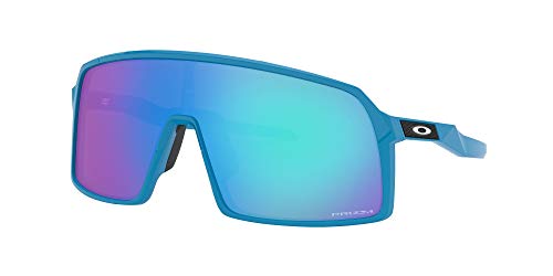 Oakley Men's OO9406 Sutro Rectangular Sunglasses, Sky/Prizm Sapphire, 37 mm