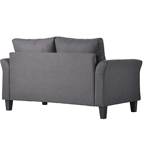 FANYE 3 Piece Living Room Sofa Sets Including 3-Seater Sofá, Loveseat & Sofachair, Modern Polyester Blend Tufted Upholstered Sectional Couch for Home Aprtment Office Studio Furniture(No Pillows)