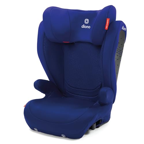 Diono Monterey 4DXT Latch, 2-in-1 High Back Booster Car Seat with Expandable Height, Width, Advanced Side Impact Protection, 8 Years 1 Booster, Blue