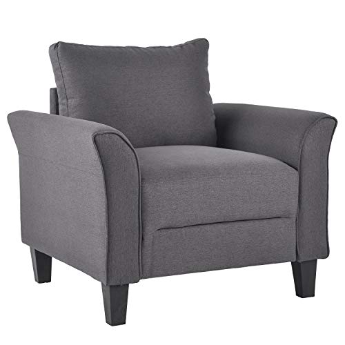 FANYE 3 Piece Living Room Sofa Sets Including 3-Seater Sofá, Loveseat & Sofachair, Modern Polyester Blend Tufted Upholstered Sectional Couch for Home Aprtment Office Studio Furniture(No Pillows)