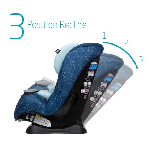 Maxi-Cosi Pria Max All-in-One Convertible Car Seat, Rear Facing Car Seat (4-40 lbs), Forward Facing Car Seat (22-65 lbs), High Back Booster Seat (40-100 lbs), Pure COSI, Tetra Blue