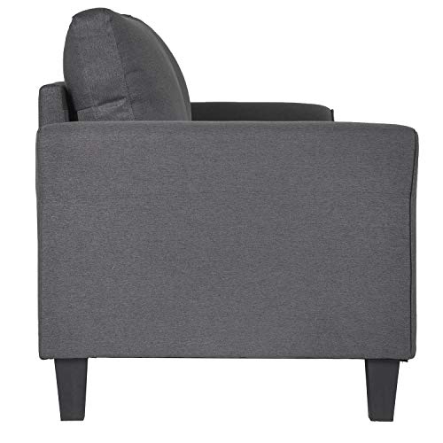 FANYE 3 Piece Living Room Sofa Sets Including 3-Seater Sofá, Loveseat & Sofachair, Modern Polyester Blend Tufted Upholstered Sectional Couch for Home Aprtment Office Studio Furniture(No Pillows)