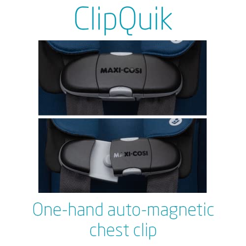 Maxi-Cosi Pria Max All-in-One Convertible Car Seat, Rear Facing Car Seat (4-40 lbs), Forward Facing Car Seat (22-65 lbs), High Back Booster Seat (40-100 lbs), Pure COSI, Tetra Blue
