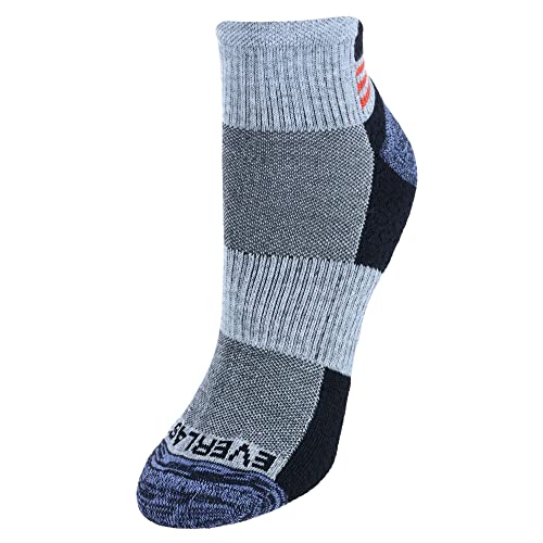 Everlast Women's Performance Quarter Socks (3 Pairs), Black