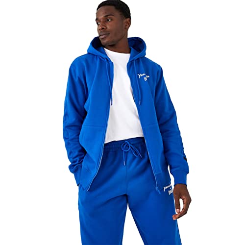 Everlast Mens x Yiannimize Zip Taped Hoodie Long Sleeve Blue Medium
