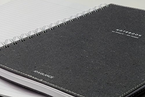 AT-A-GLANCE Notebook, Twinwire, Ruled, 80 Sheets, 11 x 8-3/4", Collection, Heather Gray (YP145-45)