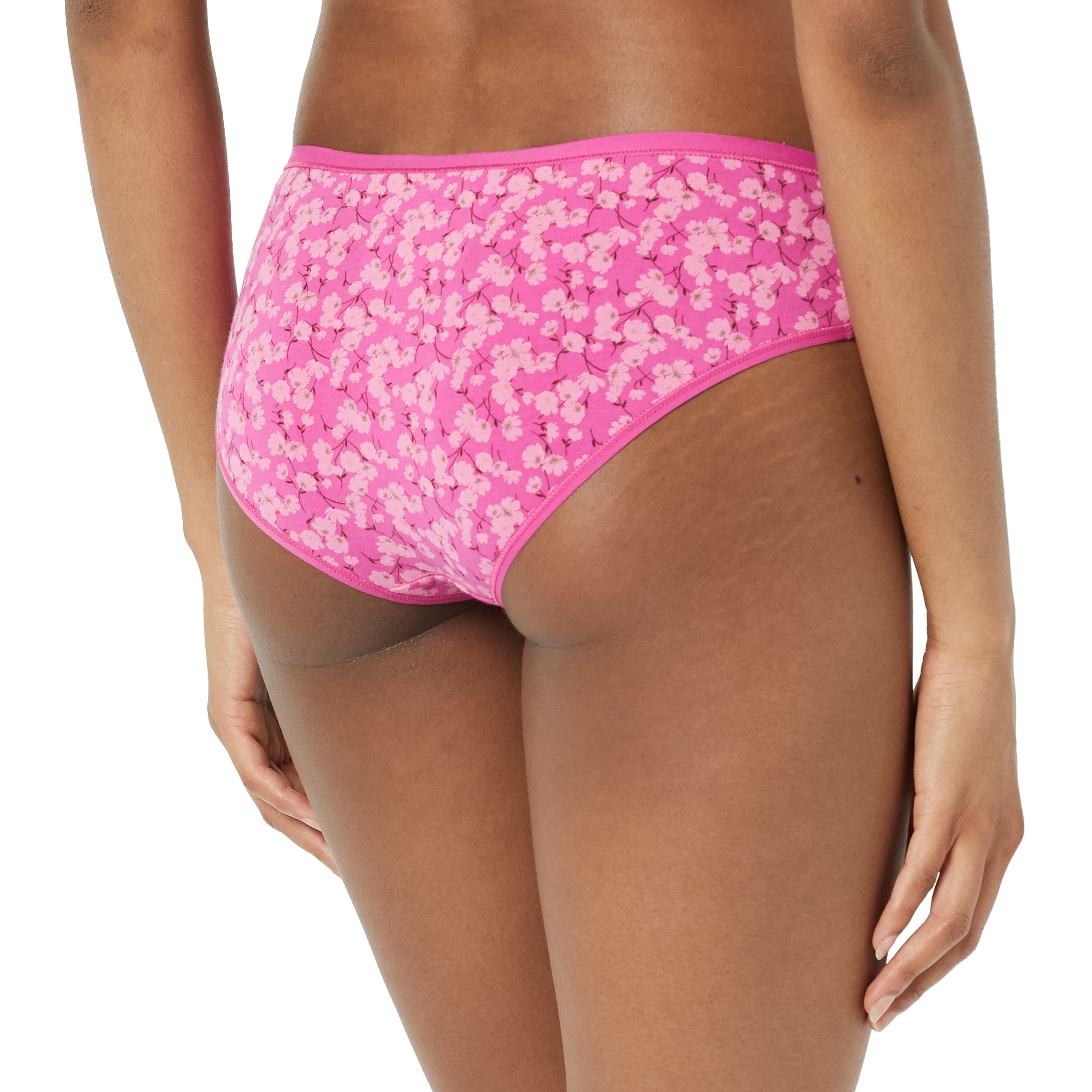 Amazon Essentials Women's Cotton Hipster Underwear, Pack of 6, Multicolor/Ditsy Floral/Dots/Floral, XX-Small