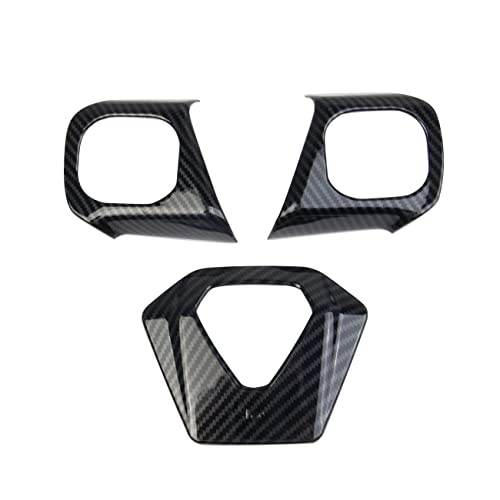 Carbon Fiber Steering Wheel Cover Molding Trims Accessoriess for Polaris Slingshot 2020-2022