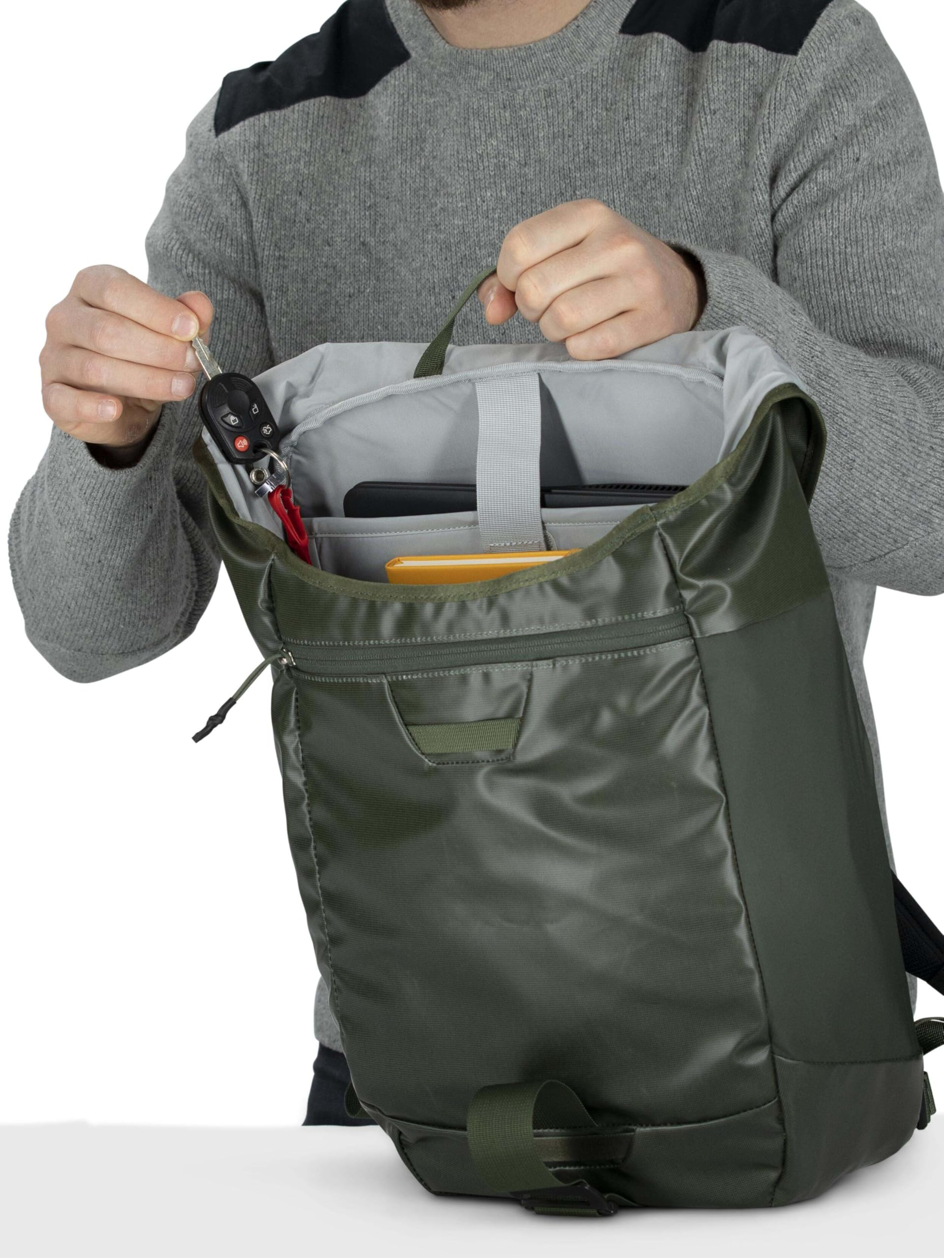 Osprey Transporter Roll Top Laptop Backpack, Black