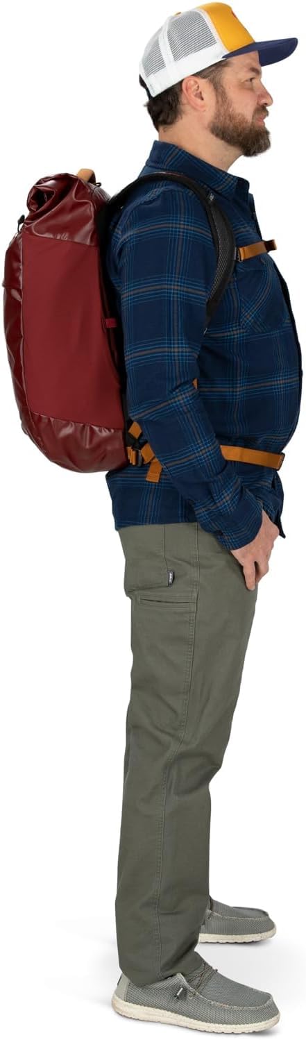 Osprey Transporter Roll Top Laptop Backpack, Black