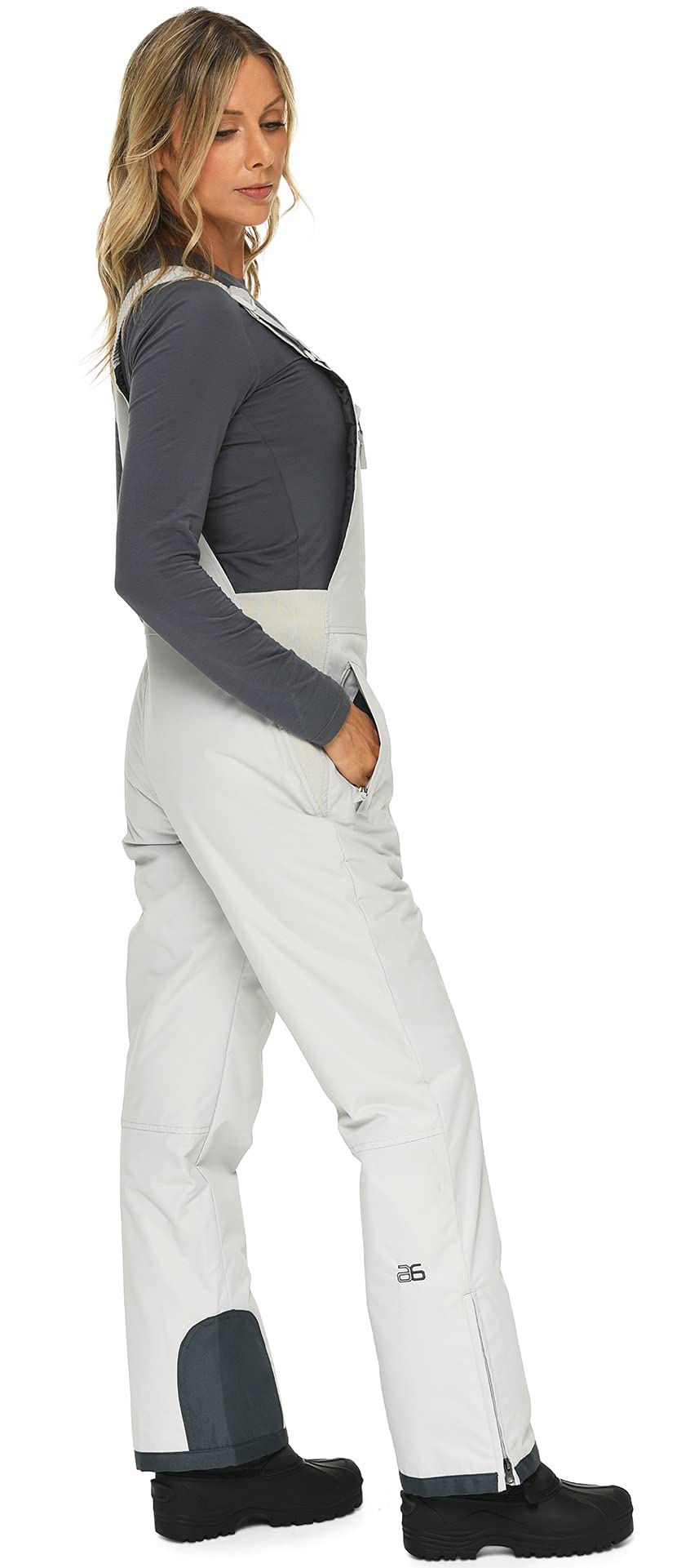 Arctix Women's Essential Insulated Bib Overalls, Quiet Grey, Small