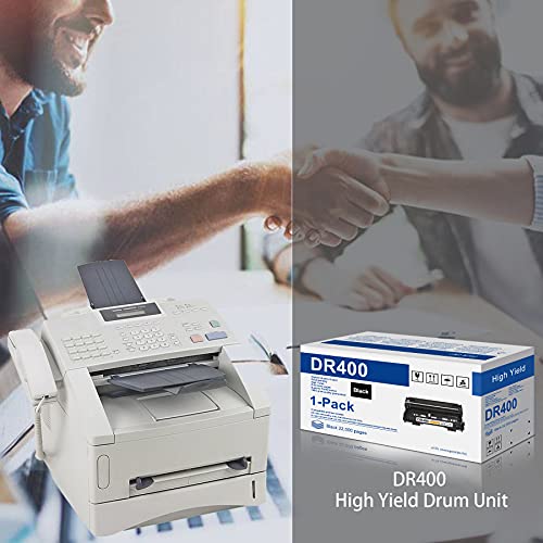 MitoColor 2 Pack DR-400 Drum Unit Compatible for Brother DR400 Replacement for DCP-1200 1400 HL-1230 1250 1435 1440 1450 1470N MFC-8300 8600 8700 9700 9800 IntelliFax-4100e 4100 5750 5750e Printer