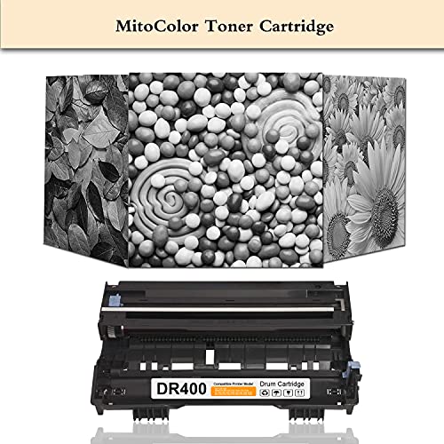 MitoColor 2 Pack DR-400 Drum Unit Compatible for Brother DR400 Replacement for DCP-1200 1400 HL-1230 1250 1435 1440 1450 1470N MFC-8300 8600 8700 9700 9800 IntelliFax-4100e 4100 5750 5750e Printer