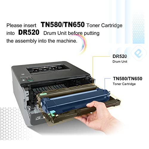 TN580 TESEN Compatible Toner Cartridge Replacement for Brother TN580 TN650 TN550 for Brother HL-5370dw HL-5250DN MFC-8690dw HL-5340D HL-5240 MFC-8480DN MFC-8860DN MFC-8890DW MFC-8690DW Printer 4 Packs