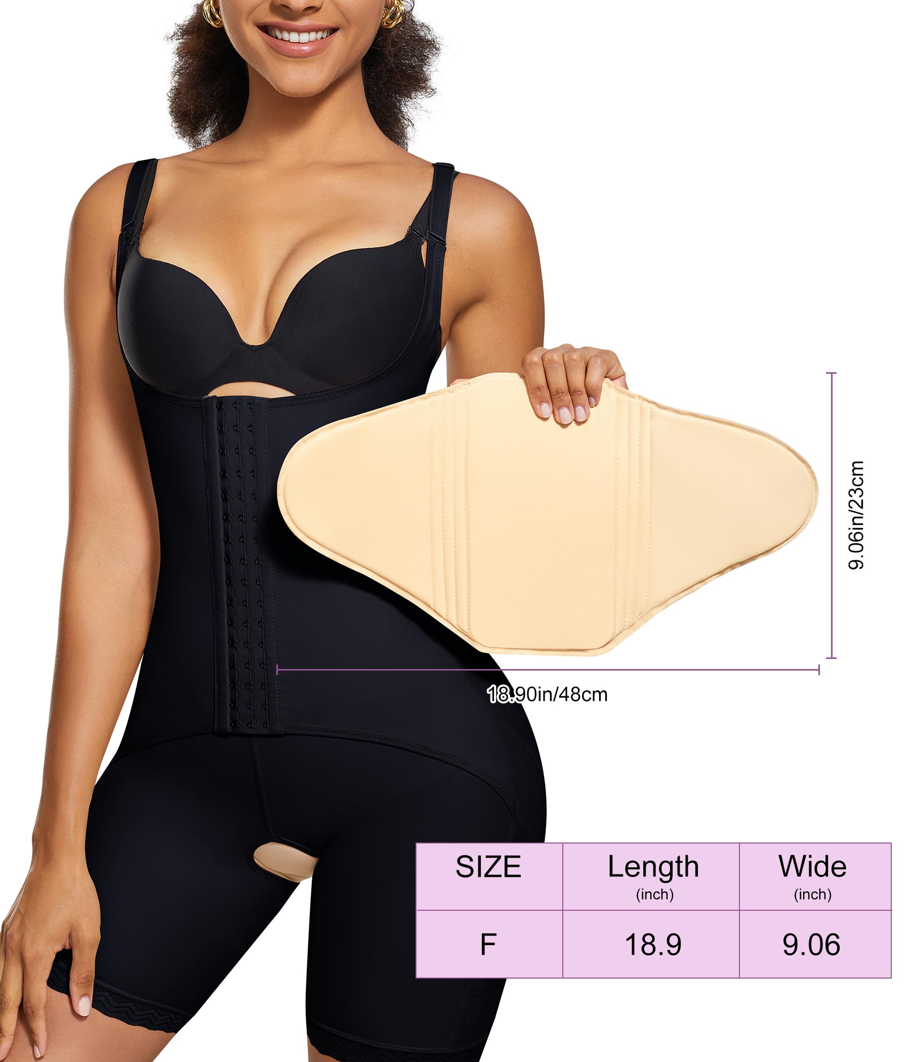 YERKOAD Abdominal Compression Board Flattening Belly AB Board Lumbar Post Surgery Lipo Back Foam Board Postpartum Recovery (Beige, One Size)