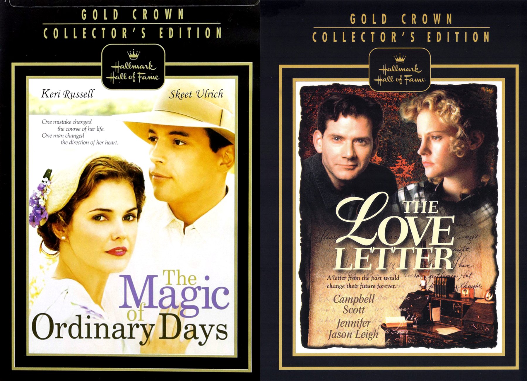 Gold Collectors Edition Love Letter & Magic of Ordinary Days Hallmark 2 Pack DVD Bundle Double Feature