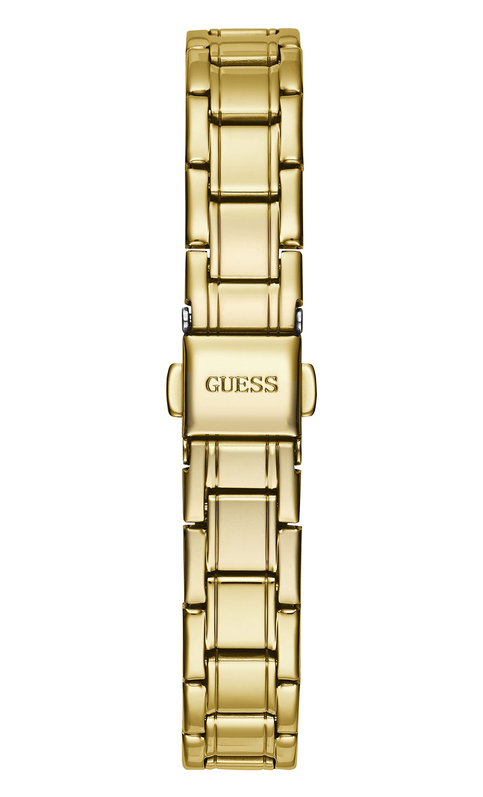 GUESS Women Quartz Watch with Stainless Steel Strap, Gold, 12 (Model: GW0244L2)