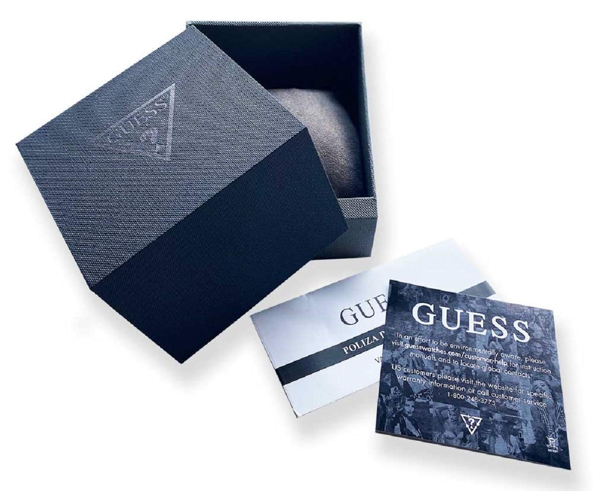 GUESS Women Quartz Watch with Stainless Steel Strap, Gold, 12 (Model: GW0244L2)