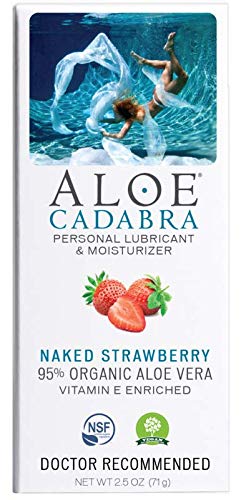 Aloe Cadabra Variety Pack Personal Lubricant, Travel Bundle, Organic Aloe Lube for Men, Women, and Couples, Non-Staining, pH Balanced (Naked Strawberry, Orange Cream, Key Lime Pie, 3 Pack, 2.5 Ounces)