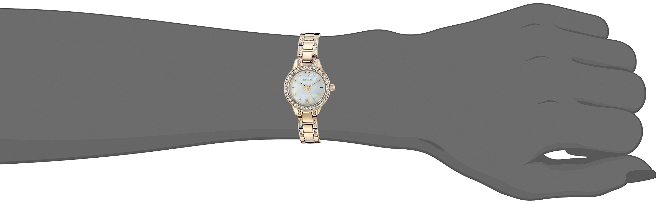 Relic by Fossil Women's Tenley Three-Hand Gold Alloy Metal Bracelet Watch (Model: ZR34506)