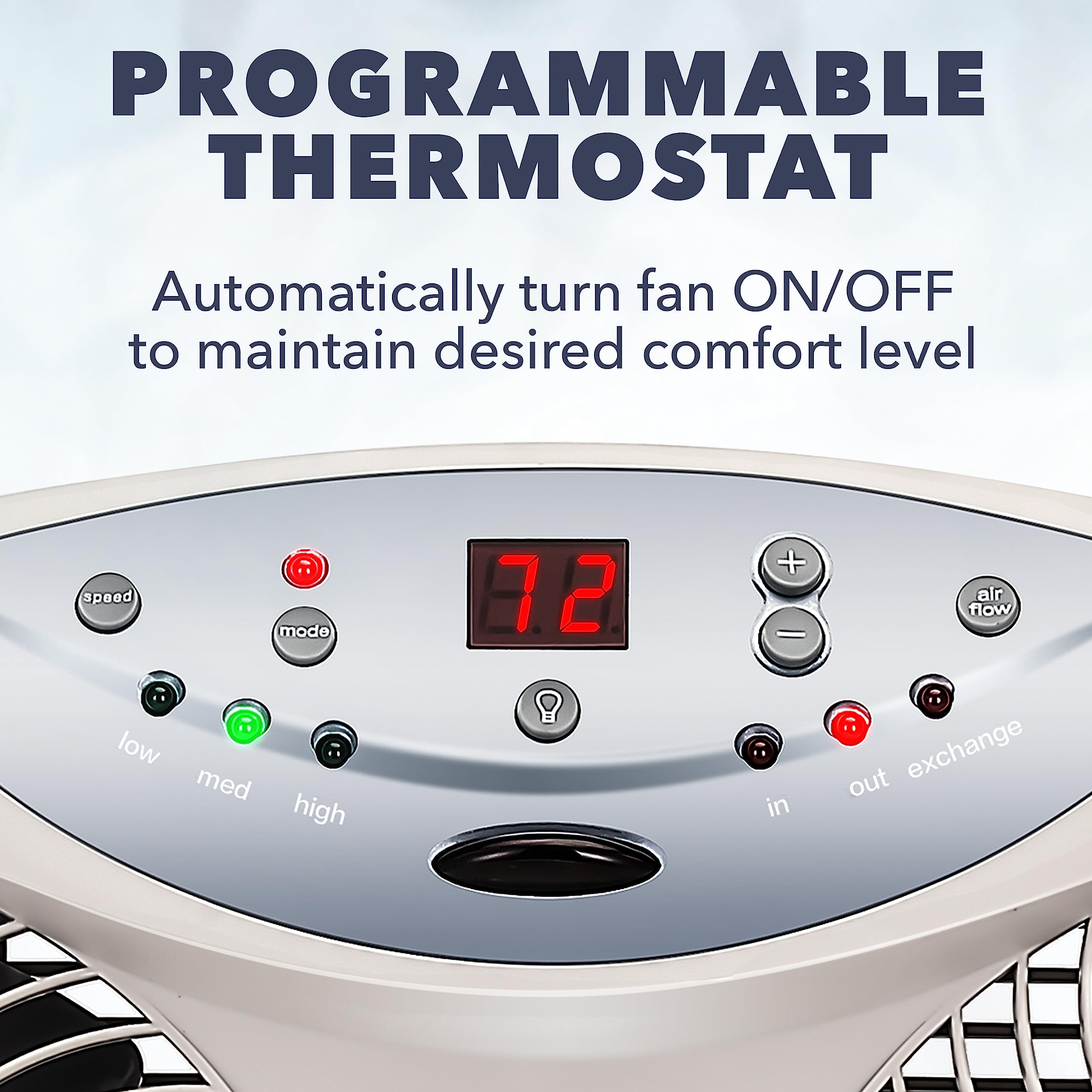 Bionaire Window Fan with Twin 8.5-Inch Reversible Airflow Blades and Remote Control, White