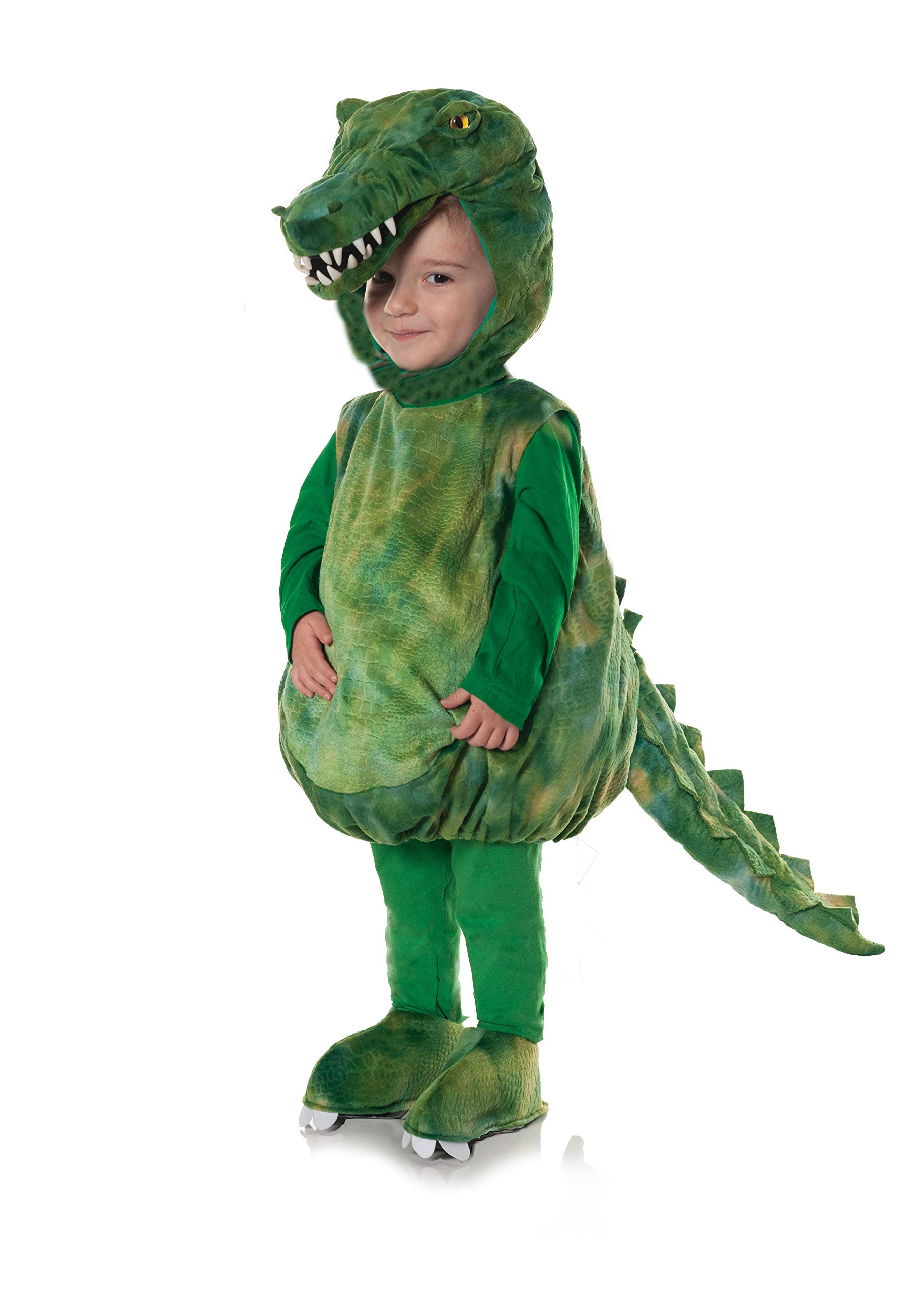 Underwraps Toddler's Alligator Plush Belly Babies Costume, Green, Medium