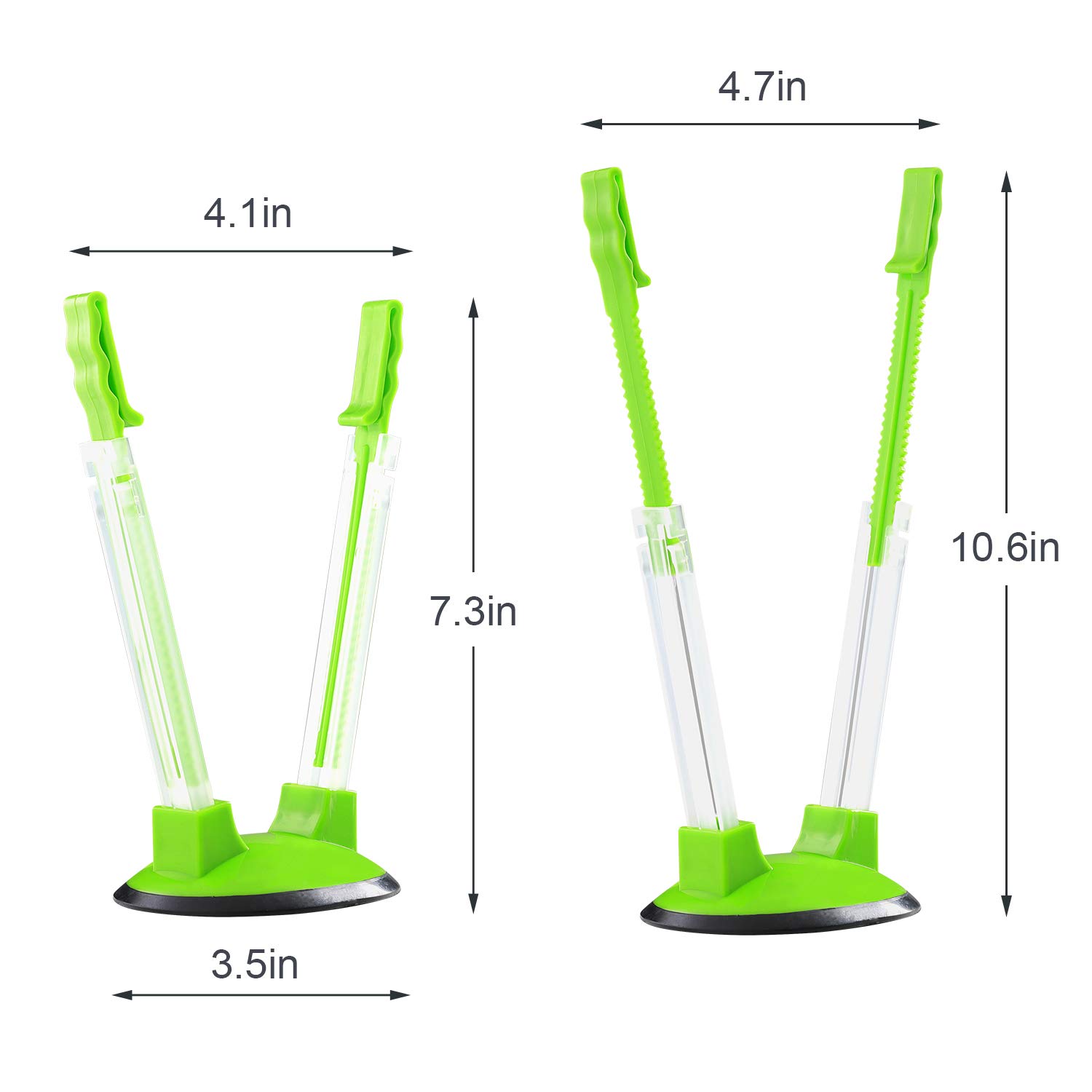 TAO Cicada Baggy Rack-Pack of 2 Hand Free Storage Bags Clip, Plastic bag bracket,No-hands Food Storage Bag Holders